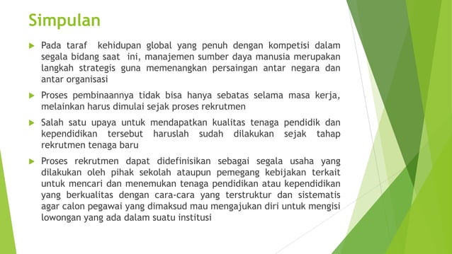 Rekrutmen Sumber Daya Manusia | PPTX