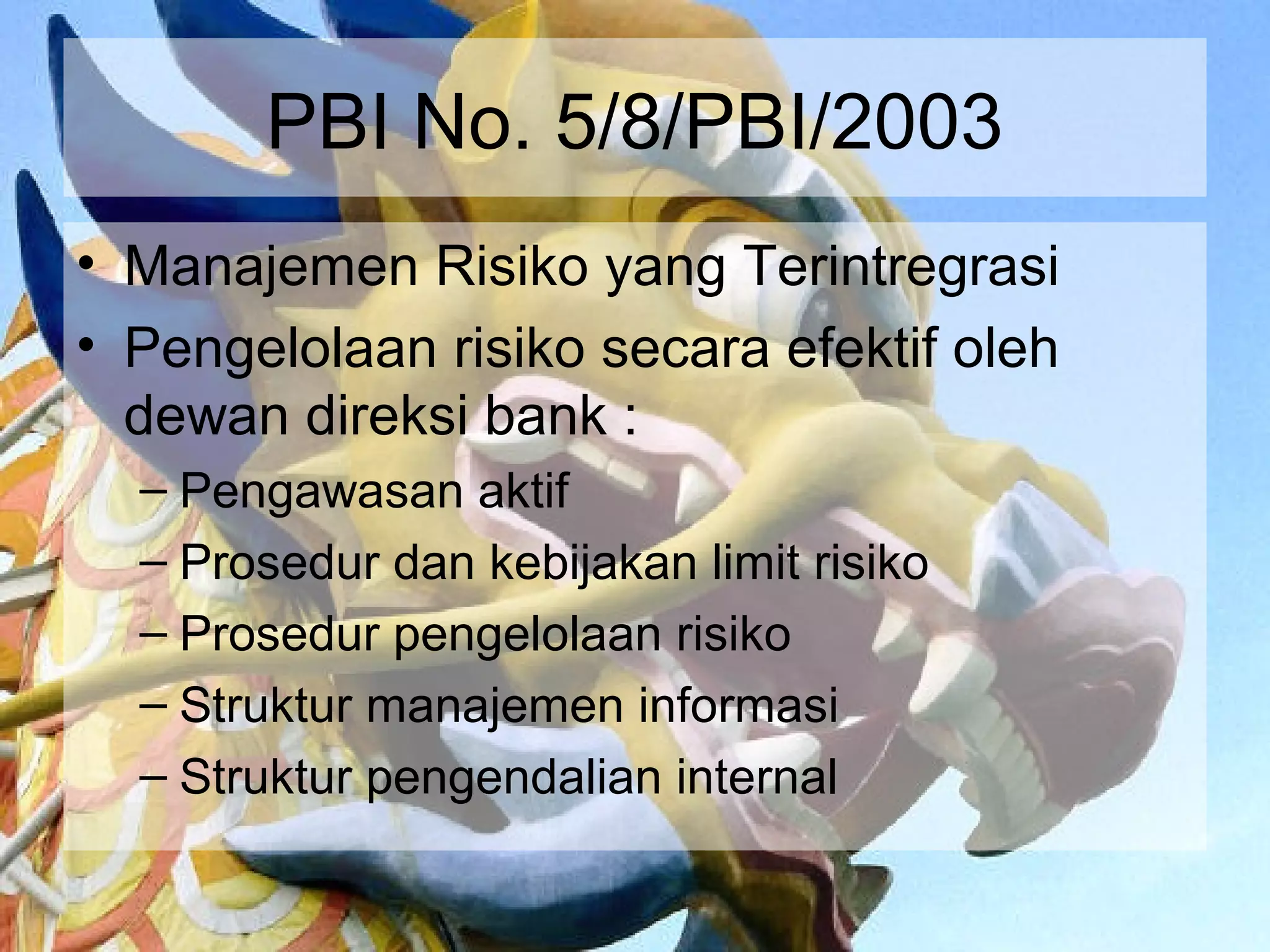 Ruang Lingkup Manajemen Risiko | PPT