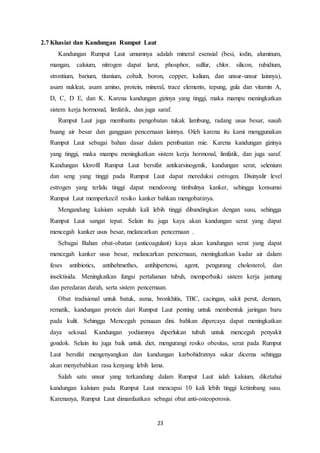 Sumber Daya Alam Hayati Rumput Laut | DOCX