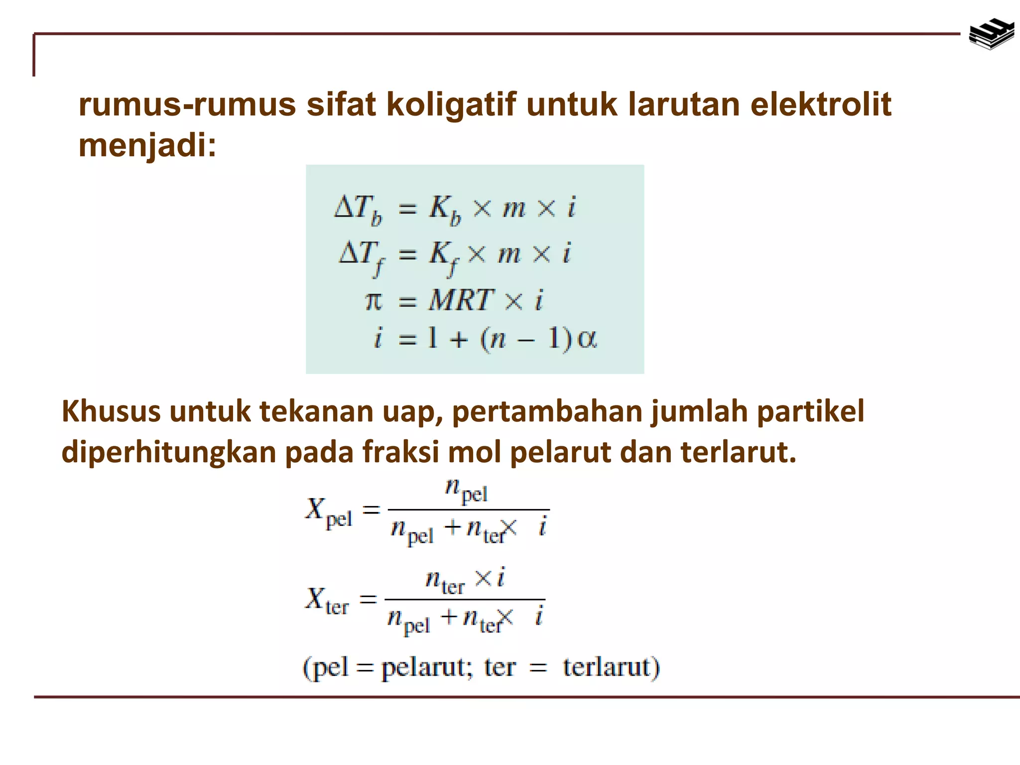 Bab1 sifat Koligatif larutan | Kimia Kelas XII | PPT
