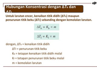 Bab1 sifat Koligatif larutan | Kimia Kelas XII | PPT