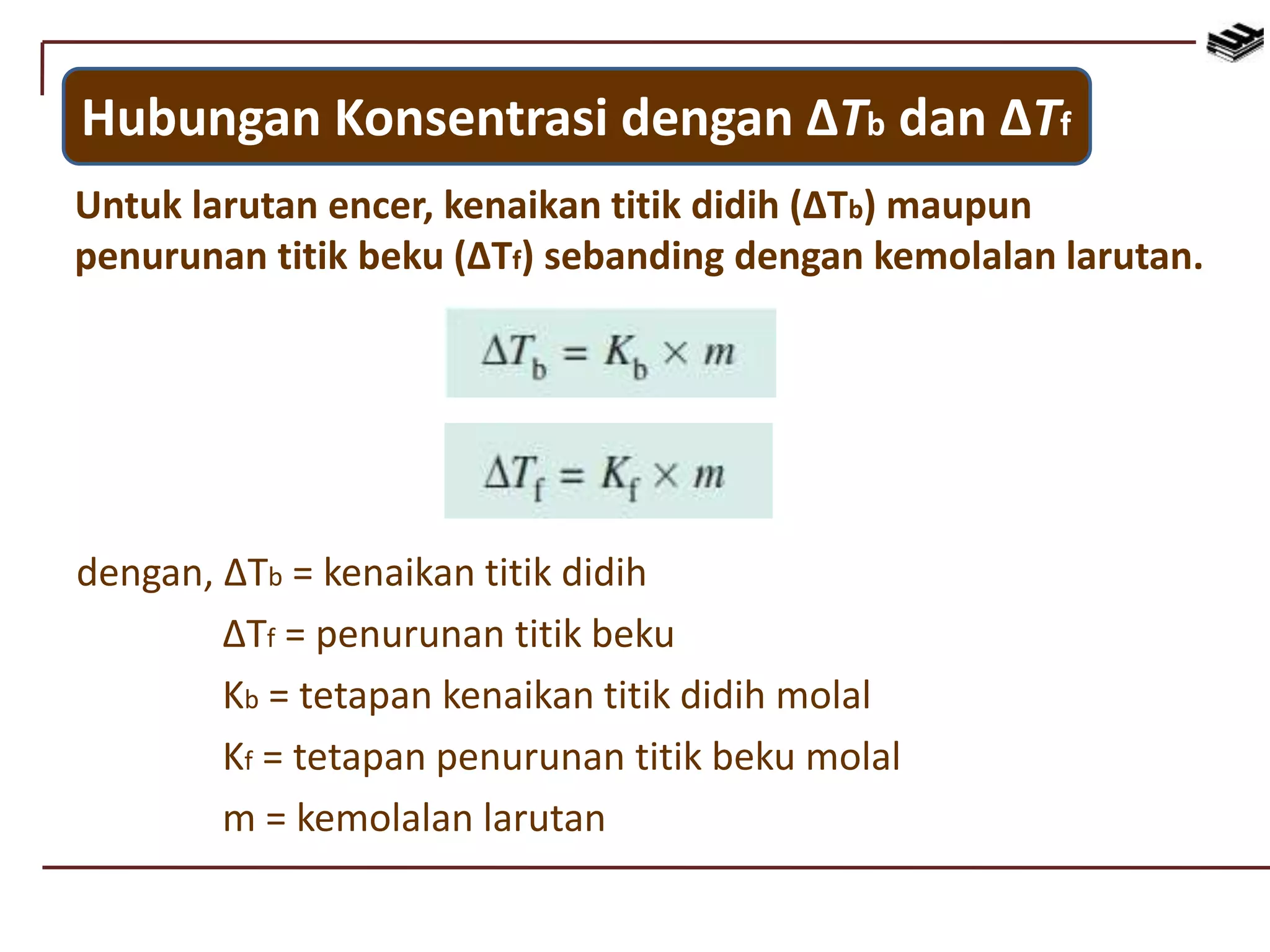 sifat sifat koligatif larutan | PPTX