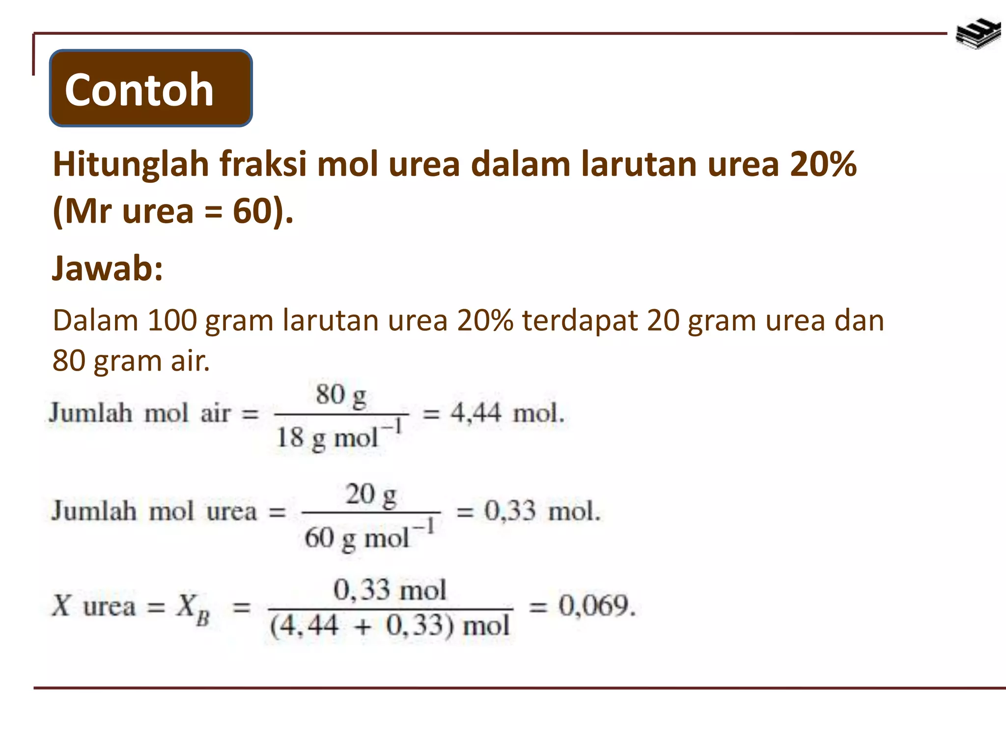 sifat sifat koligatif larutan | PPTX