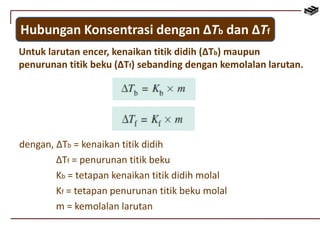 sifat sifat koligatif larutan | PPTX