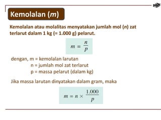 sifat sifat koligatif larutan | PPTX