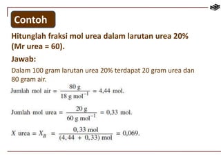 sifat sifat koligatif larutan | PPTX
