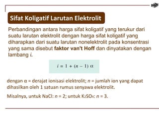sifat sifat koligatif larutan | PPTX