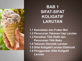 Bab 1 sifat koligatif larutan | PDF