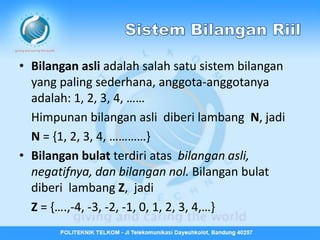 Bab 1 sistem bilangan riil | PDF