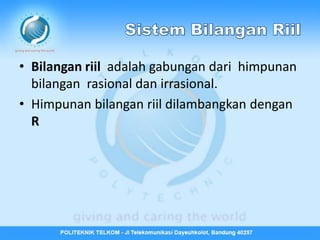 Bab 1 sistem bilangan riil | PDF