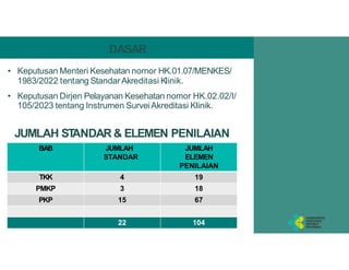 Standar Akreditasi Klinik untuk kemajuan | PDF