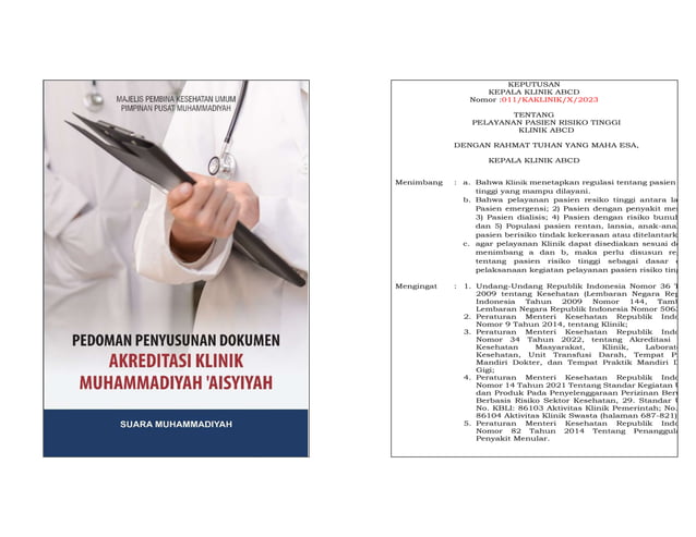 Standar Akreditasi Klinik untuk kemajuan | PDF