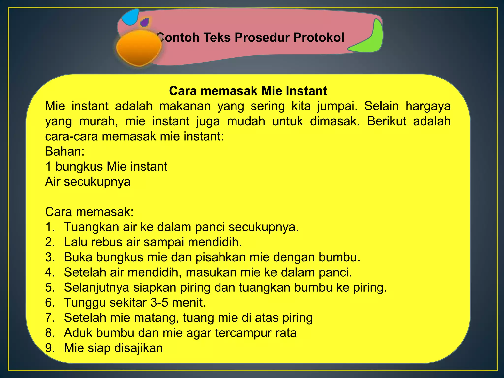 Bab 1 teks prosedur part2 | PPTX