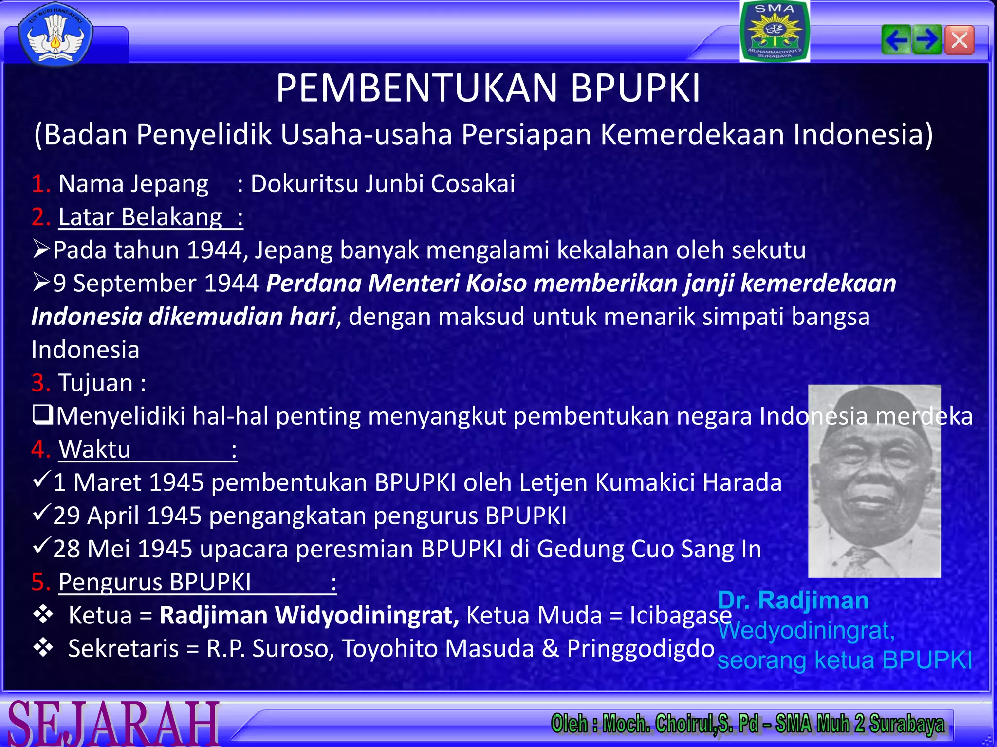 Bab 1 Terbentuknya BPUPKI&PPKI | PDF