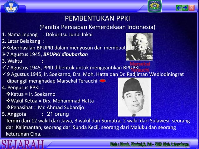Bab 1 Terbentuknya BPUPKI&PPKI | PDF