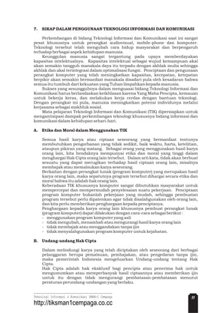 Bab 1 tik kelasx ada materi | PDF