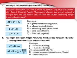 SIFAT KOLIGATIF LARUTAN | PPT