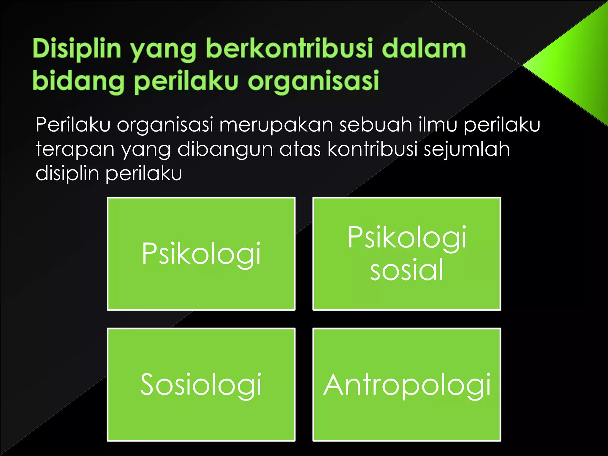 Konsep Dasar Perilaku Organisasi | PDF