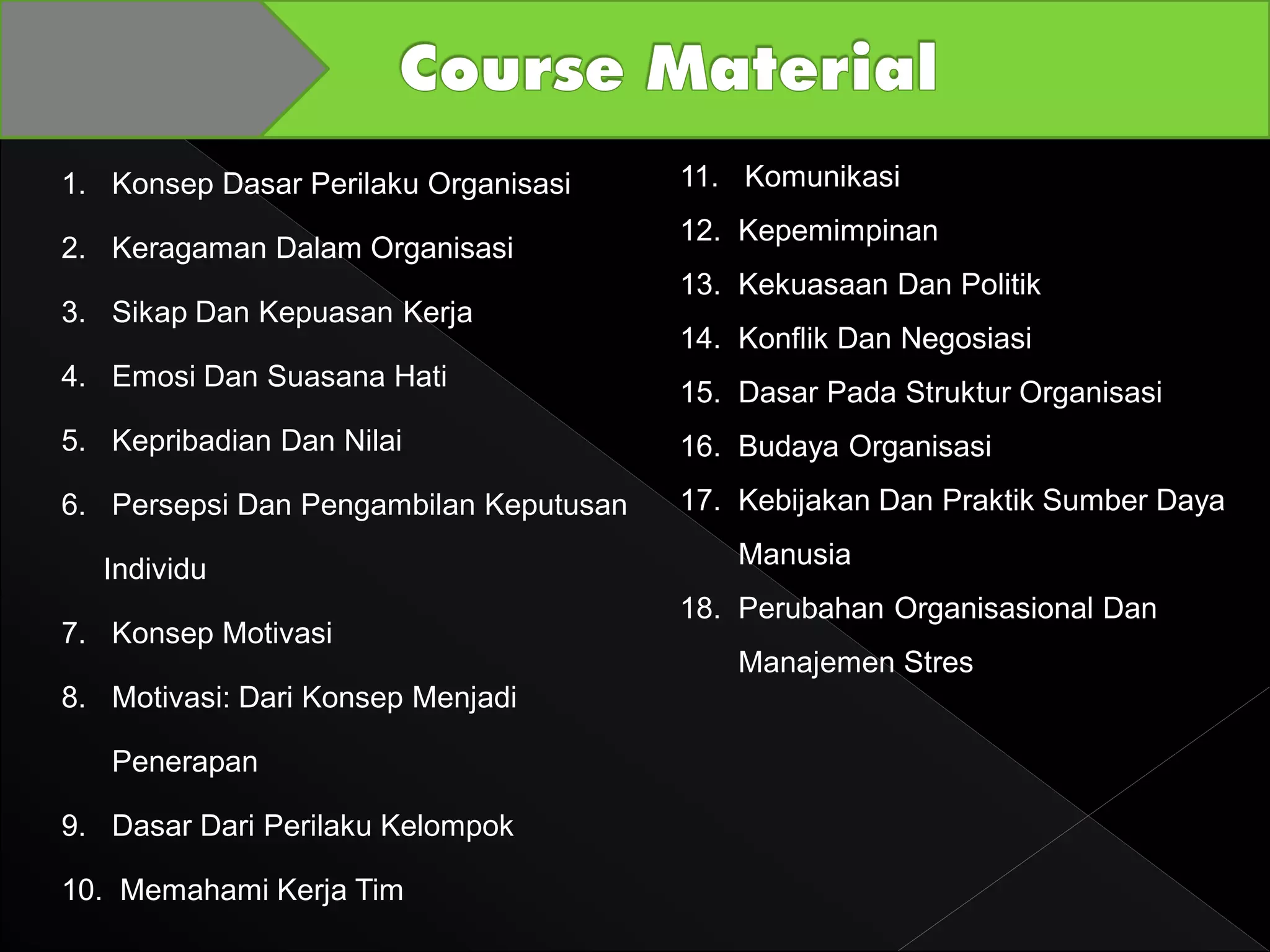 Konsep Dasar Perilaku Organisasi | PDF