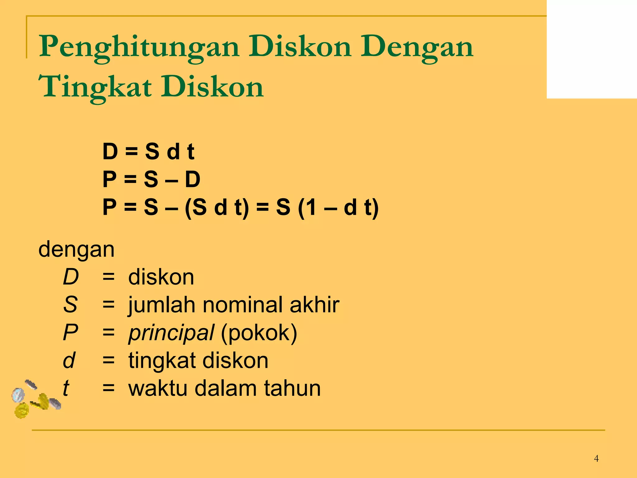 matematika keuangan tingkat diskon dan diskon tunai | PPT