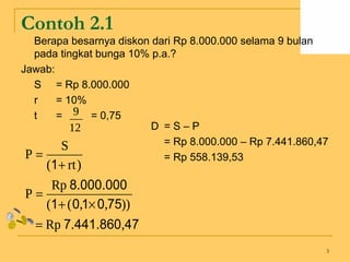 matematika keuangan tingkat diskon dan diskon tunai | PPT