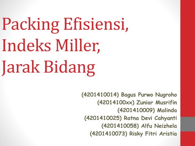 indeks miller | PPTX