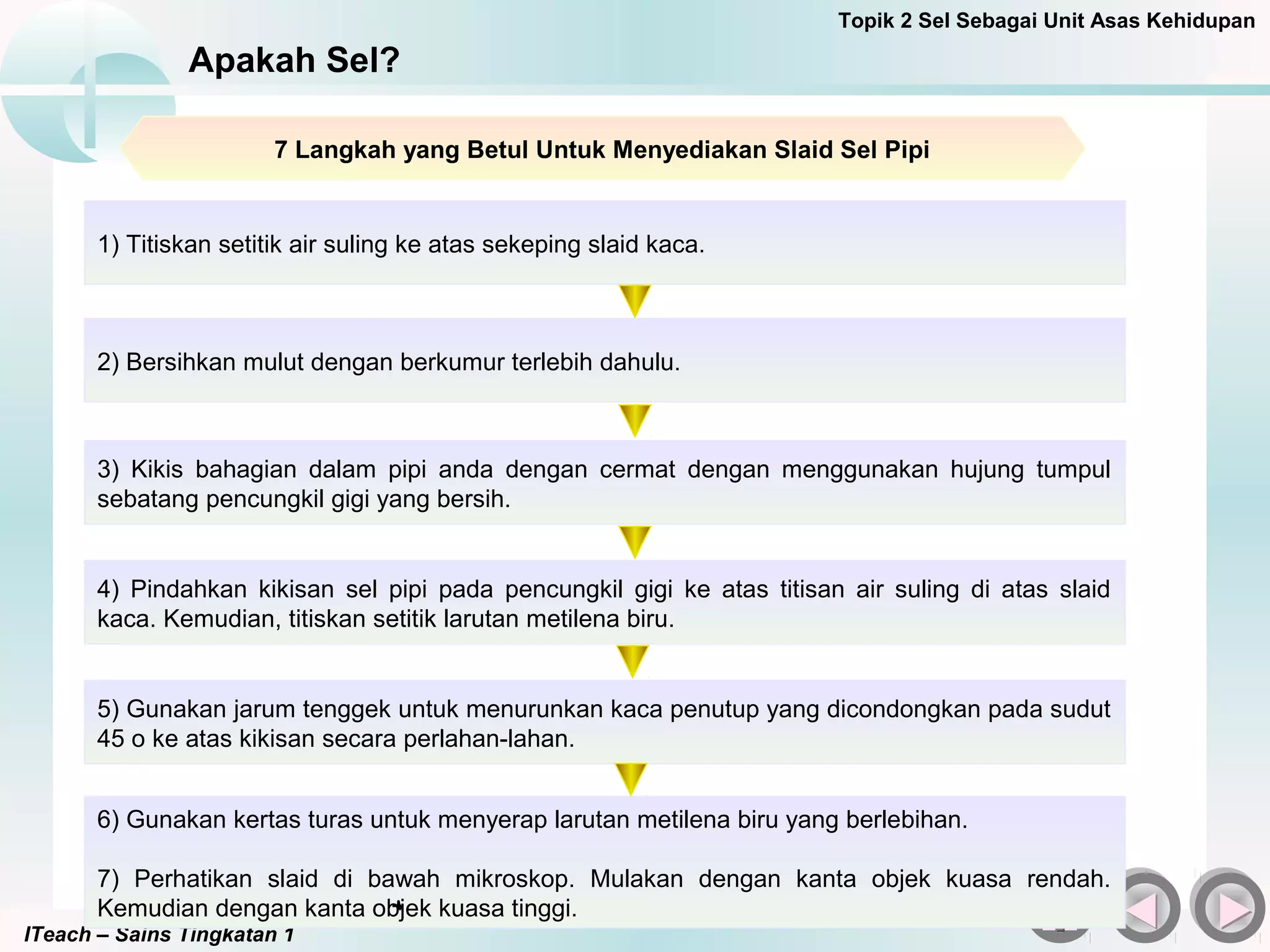 Bab 2 Sel Sebagai Unit Asas Hidupan | PPT
