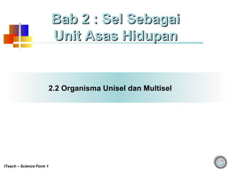 Bab 2 Sel Sebagai Unit Asas Hidupan | PPT
