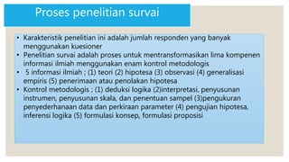 Bab 2 Proses Penelitian Survei | PPT