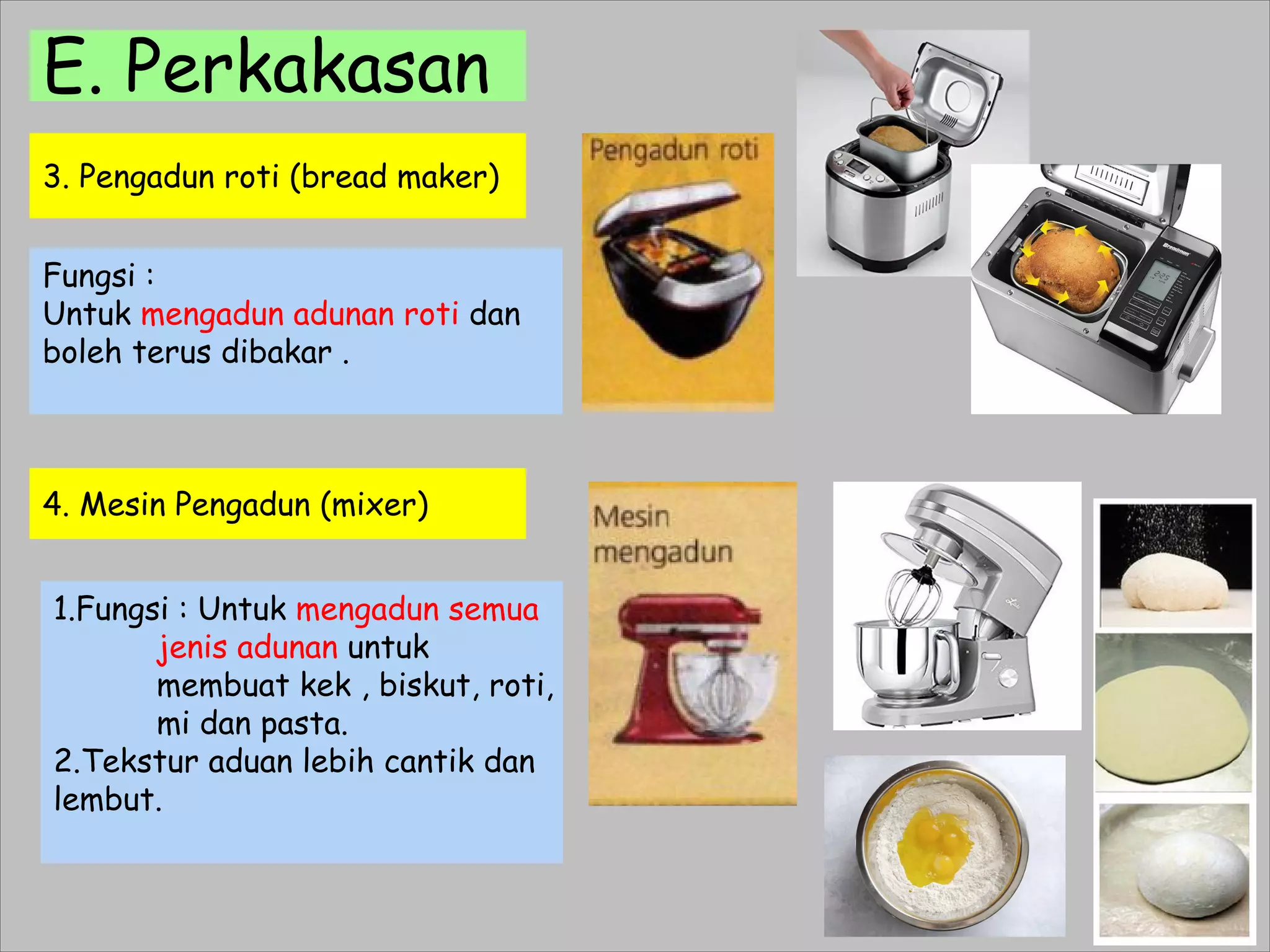 RBT TINGKATAN 1: Bab 2.6 reka bentuk makanan part 3b (Perkakasan) | PDF