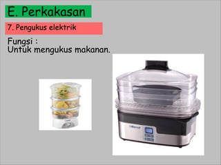 RBT TINGKATAN 1: Bab 2.6 reka bentuk makanan part 3b (Perkakasan) | PDF