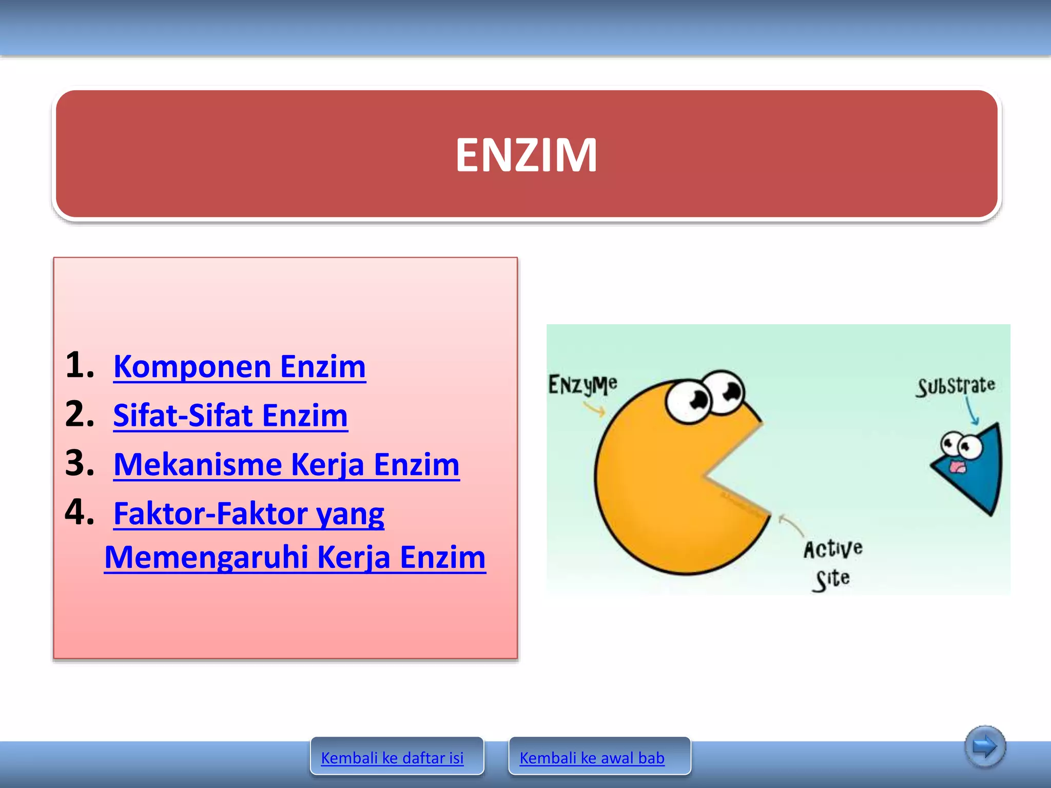 Bab 2. metabolisme part 1 (enzim) | PPTX