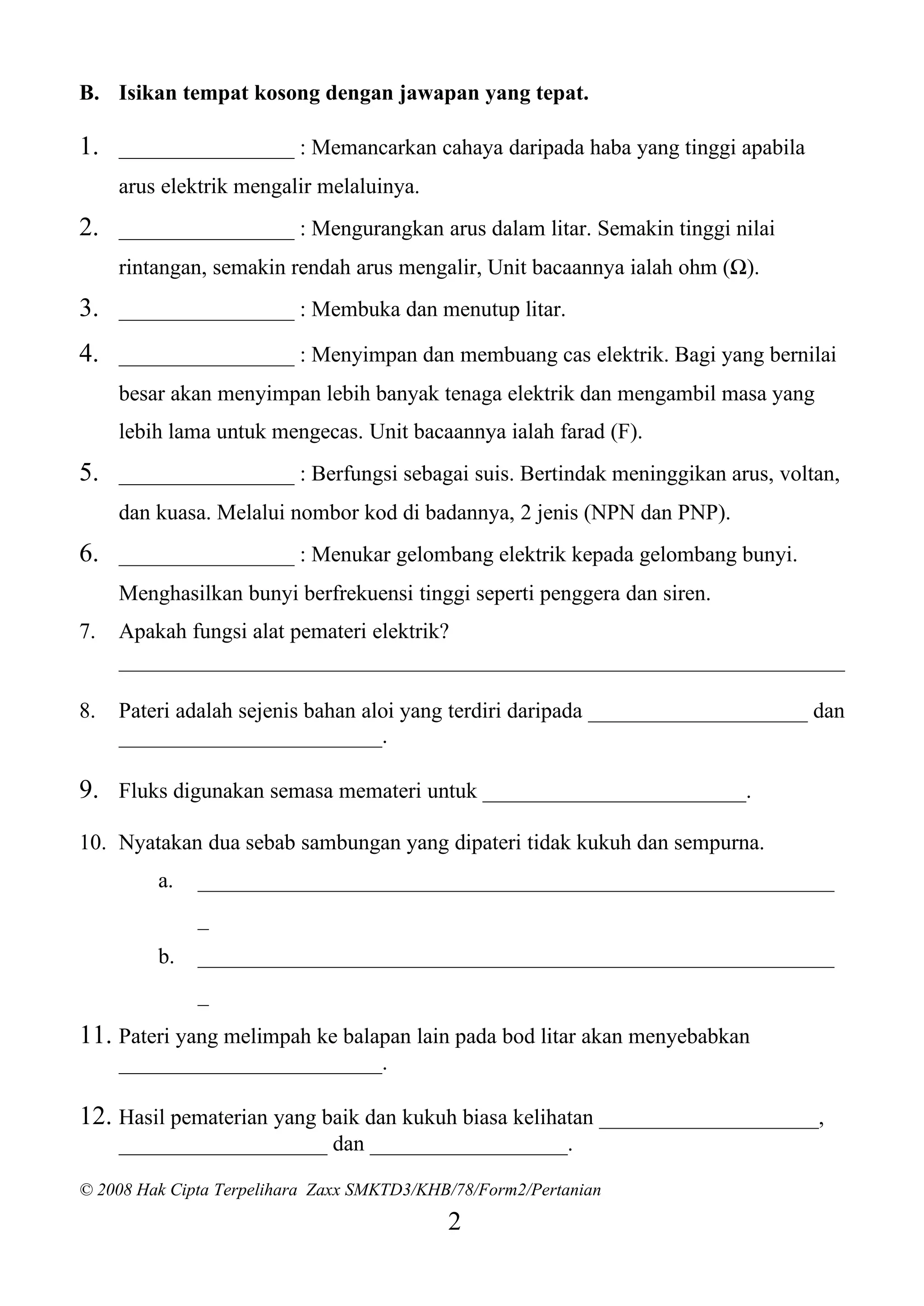 KHF2 - Bab 2 Elektronik | DOC