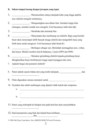 KHF2 - Bab 2 Elektronik | PDF