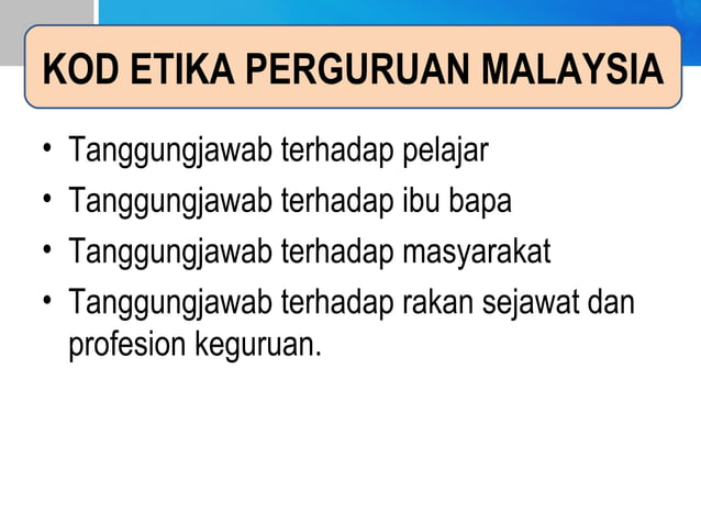 Bab 2 kod etika dan akauntabiliti guru | PPT