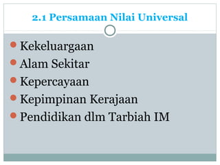 Bab 2 Nilai-nilai universal tamadun islam | PPT