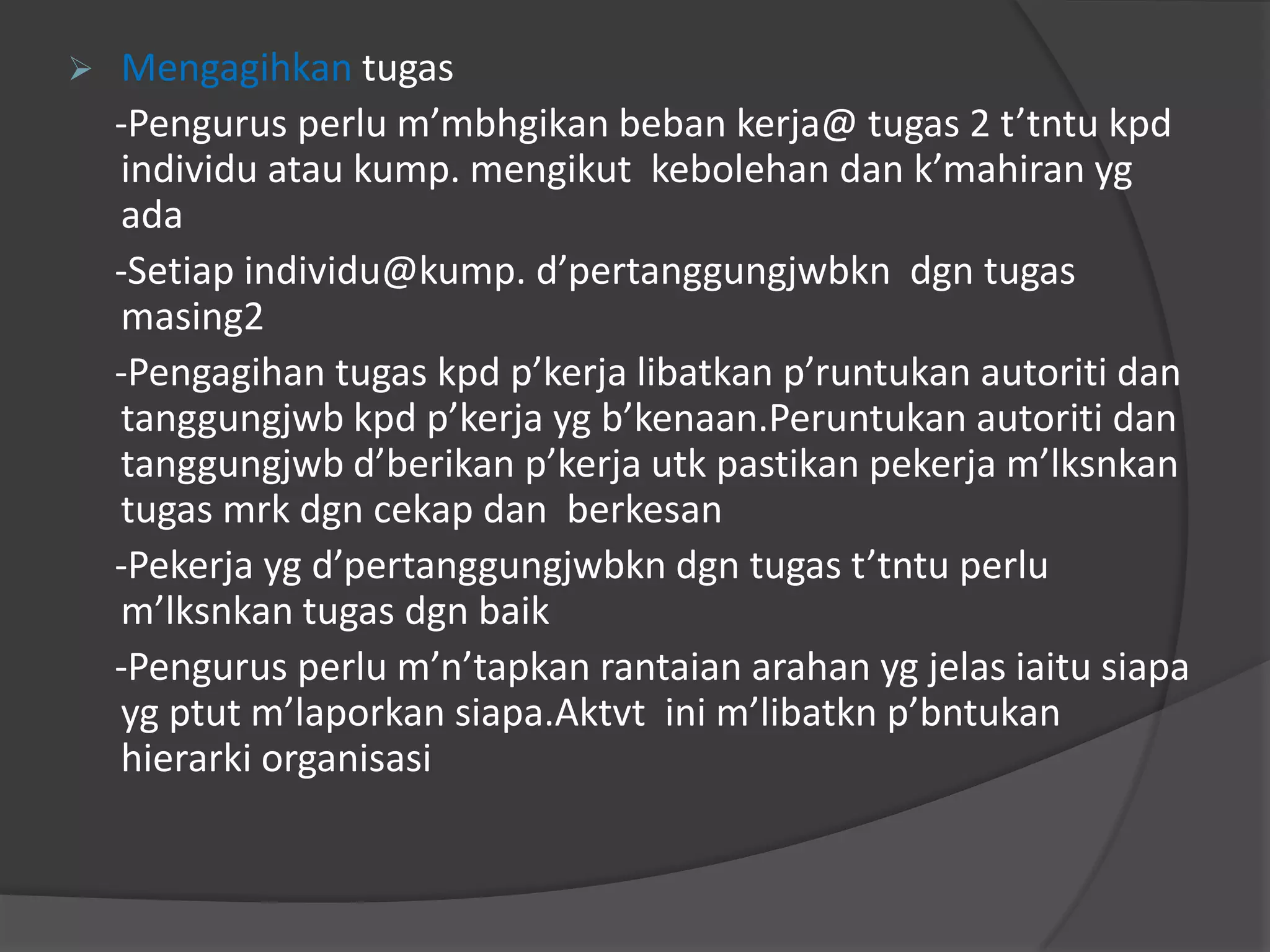 Bab 2 Pengorganisasian | PPTX