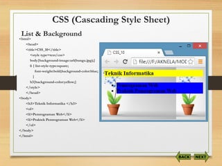 Praktikum CSS | PPT