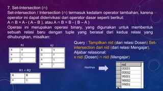 Bab 2 Aljabar Relasional | PPTX
