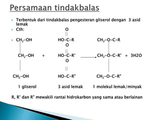 Bab 2 sebatian karbon (lemak) | PPTX