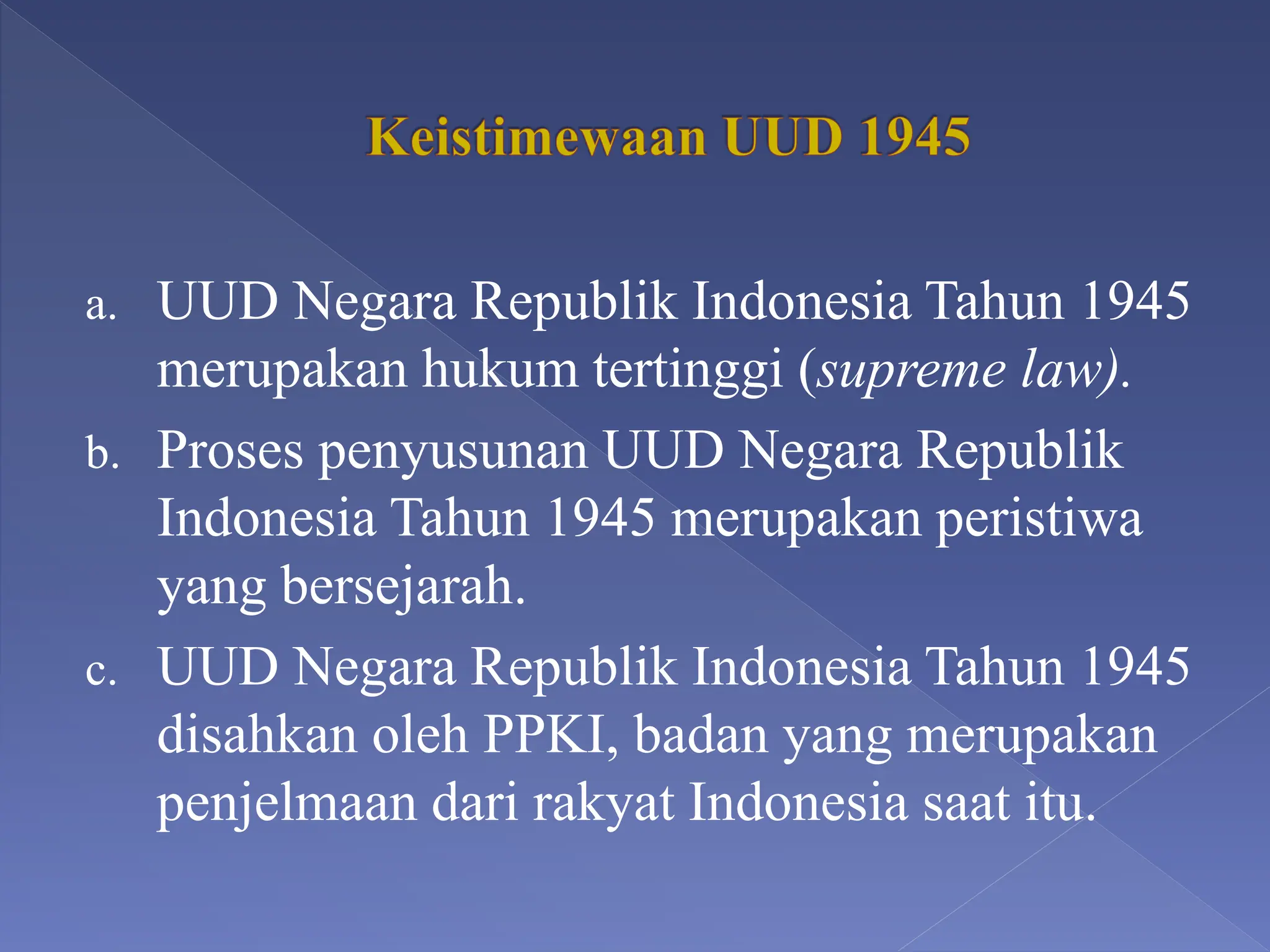 Bab 2 - UUD Negara Republik Indonesia Tahun 1945 dalam Sistem Hukum ...