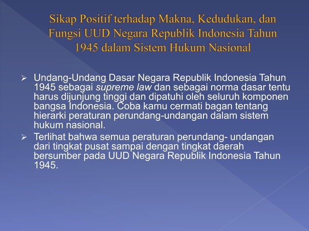 Bab 2 - UUD Negara Republik Indonesia Tahun 1945 dalam Sistem Hukum ...