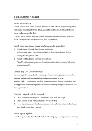 Bab 3 Laporan Keuangan (Pengantar Akuntansi) | PDF