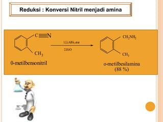 Turunan Asam Karboksilat : Kimia amida; Kimia Nitril | PPTX