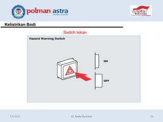 Body Electrical Komponen kelistrikan bodi terdiri dari part elektrik ...