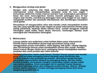 masuk ke dalam pasar global | PPTX