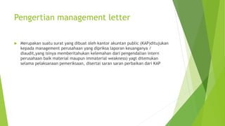 Bab 21 Management Letter | PPTX