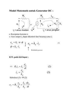 Model Matematis untuk Rangkaian Elektrik | PDF