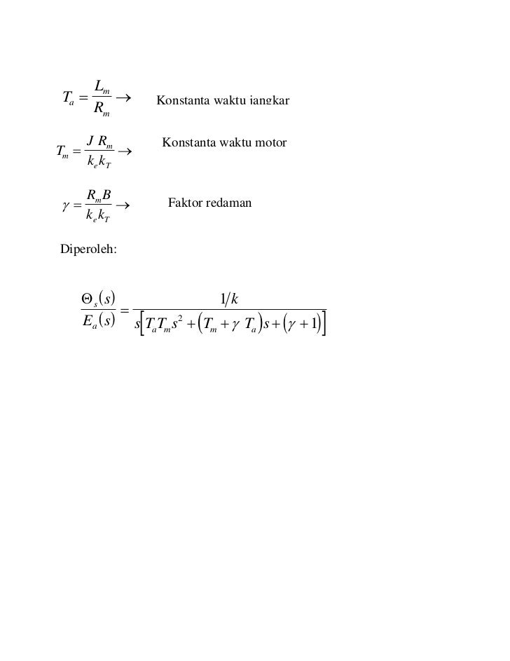 Model Matematis untuk Rangkaian Elektrik