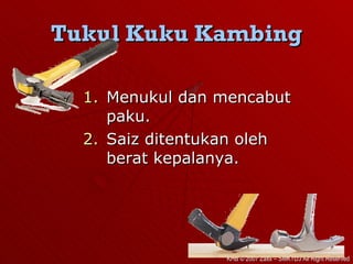 KHB TING 1 - Bab 2 (3) Alatan Tangan Dan MEsin | PPT